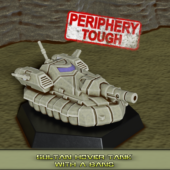 3D Printable Periphery Tough: Sultan Hover Tank by tinnut